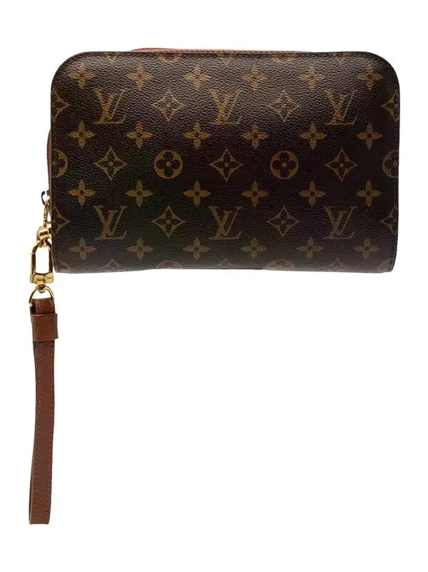LOUIS VUITTON 2007 Monogram Orsay Clutch - Brown