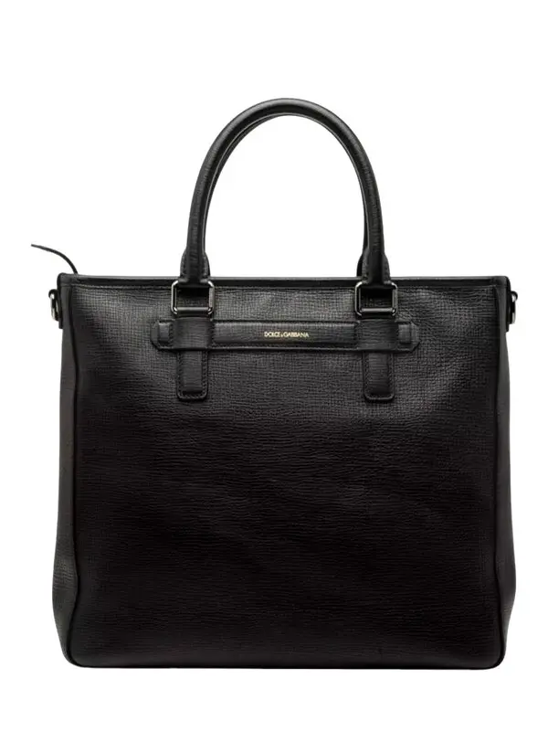 Dolce & Gabbana 2000-2020 Dauphine Leather Satchel - Black