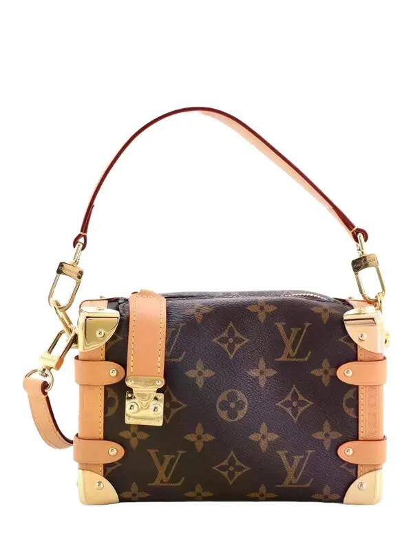 LOUIS VUITTON Side Trunk Handbag Monogram Canvas - Brown