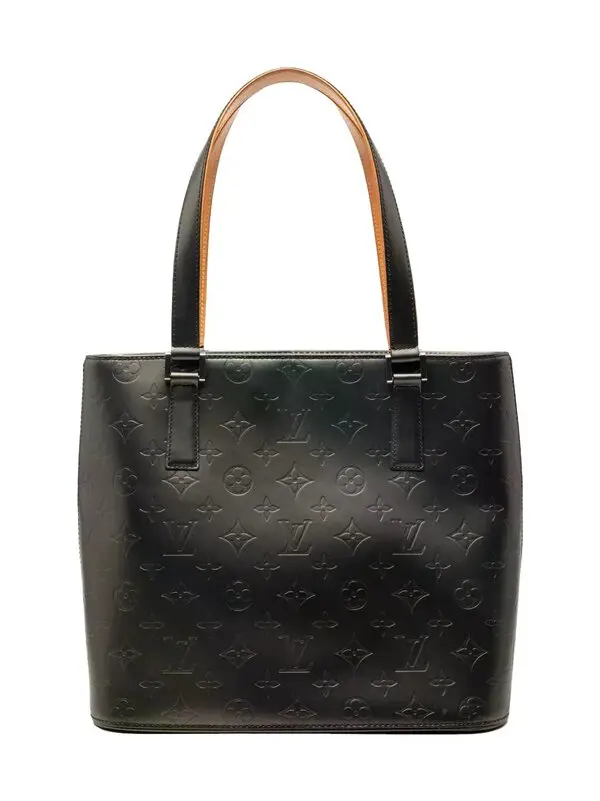 LOUIS VUITTON 2003 Monogram Mat Stockton Tote Bag - Grey