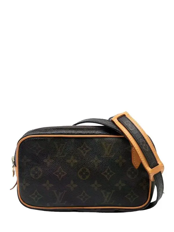 LOUIS VUITTON 1988 Monogram Pochette Marly Bandouliere Crossbody Bag - Brown