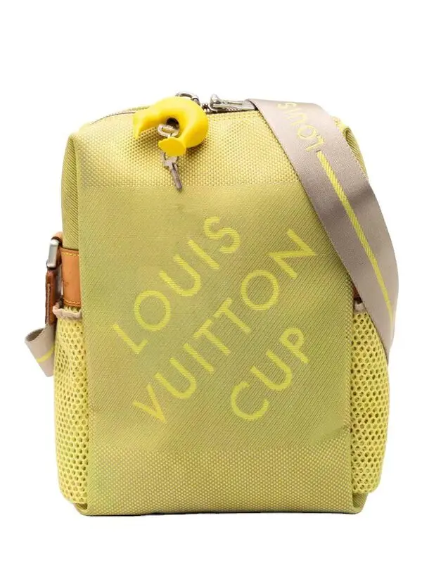 LOUIS VUITTON 2002-2003 Damier Geant Weatherly America's Cup Crossbody Bag - Green
