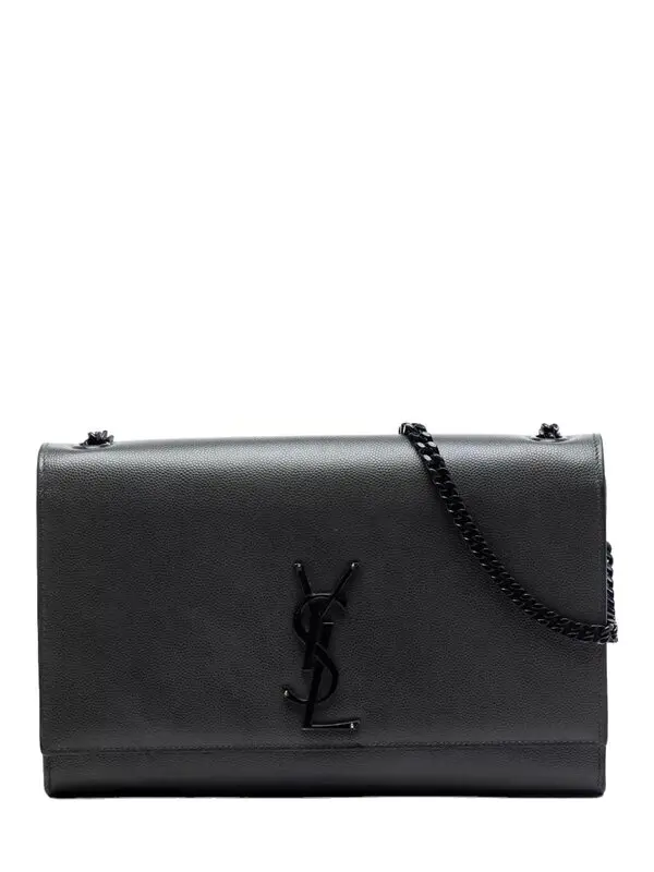 Saint Laurent Medium Monogram Kate Crossbody Bag - Grey