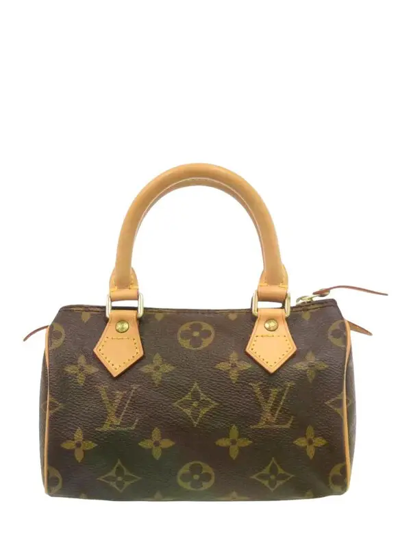 LOUIS VUITTON 1998 Monogram Mini Speedy Hl Satchel - Brown