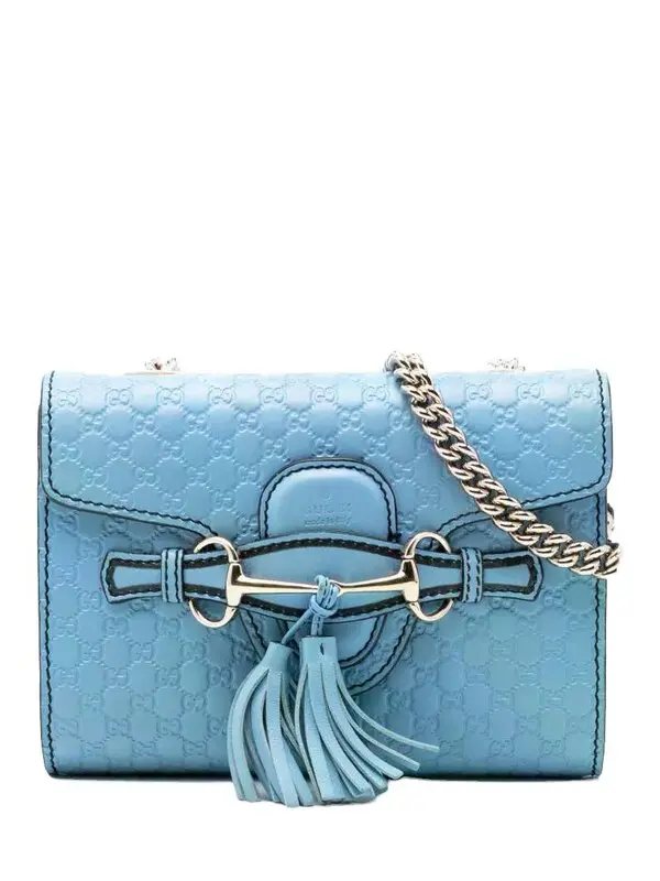 Gucci Mini Emily Microssima Crossbody Bag - Blue