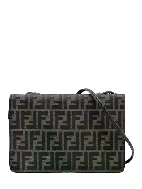 Fendi 20th Century Zucca Canvas And Leather Crossbody Bag - Brown