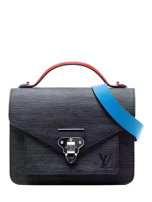 LOUIS VUITTON Epi Neo Monceau Satchel - Black
