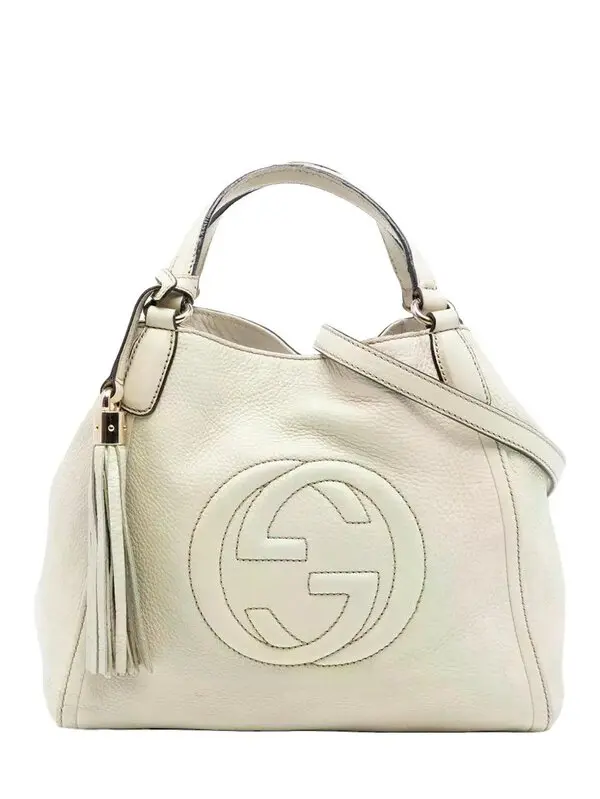Gucci Small Leather Soho Satchel - Brown