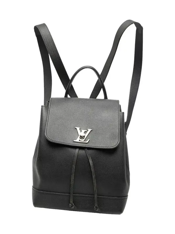 LOUIS VUITTON 2018 Taurillon Lockme Backpack - Black