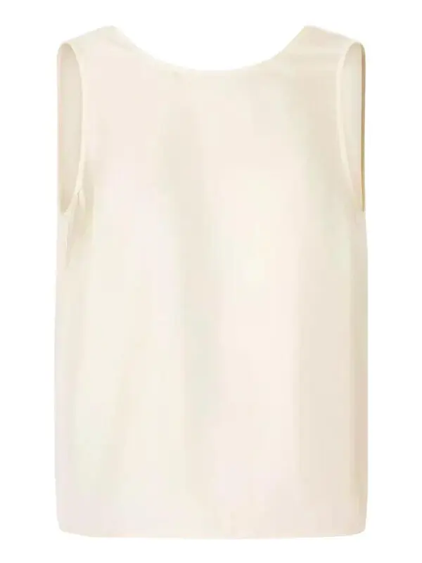 Loulou De Saison Sleeveless Silk Twill Top - Neutrals