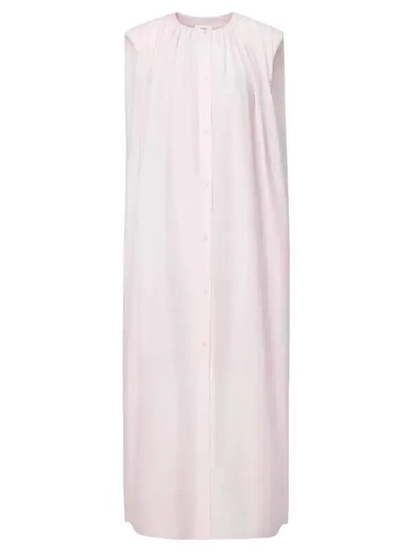 Loulou De Saison Button-fastening Midi Dress - Pink