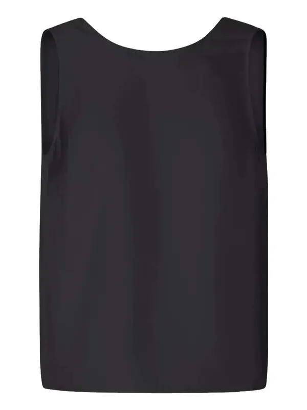 Loulou De Saison Sleeveless Backless Top - Black