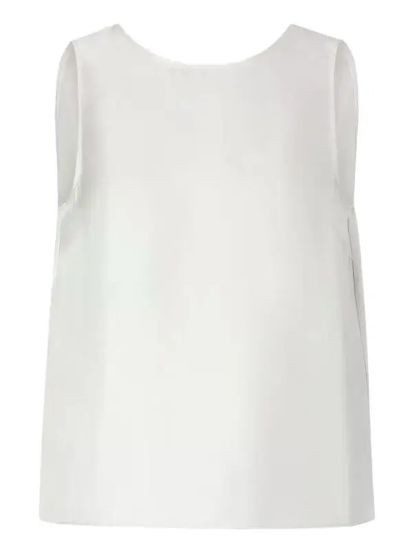 Loulou De Saison Sleeveless Silk Twill Top - Neutrals