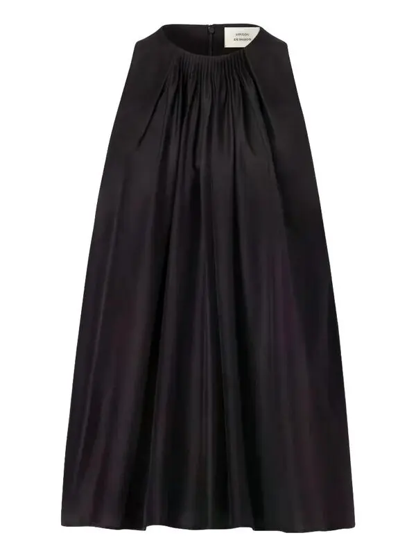 Loulou De Saison Liao Flaring Gathered Blouse - Black
