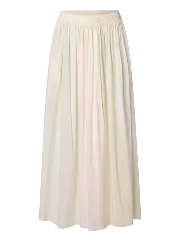 Loulou De Saison Naya Gathered Flared Maxi Skirt - Neutrals