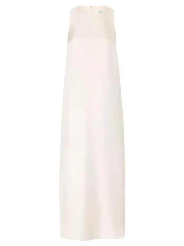 Loulou De Saison Paloma Twisted Back Midi Dress - Neutrals