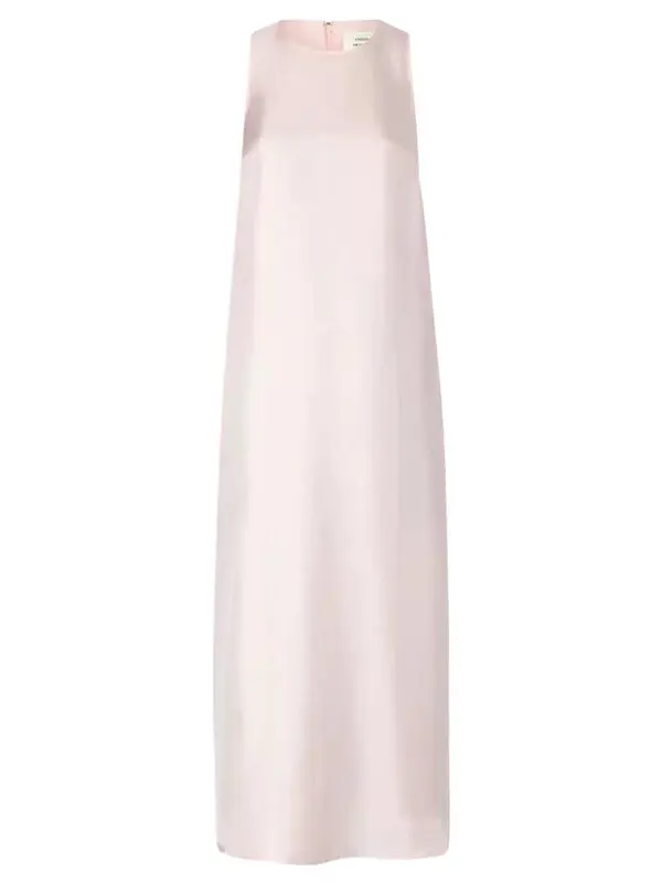 Loulou De Saison Paloma Twisted Back Midi Dress - Pink