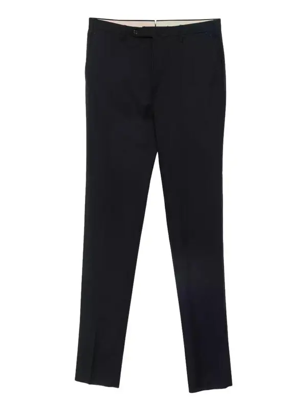Incotex Slim-fit Wool Trousers - Black
