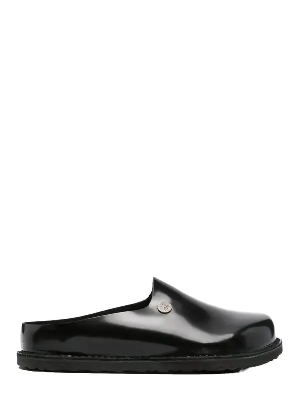 BIRKENSTOCK 1774 Leather Slip-on Clogs - Black