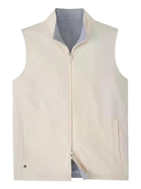 Peter Millar Ryder Zipped Reversible Vest - Neutrals