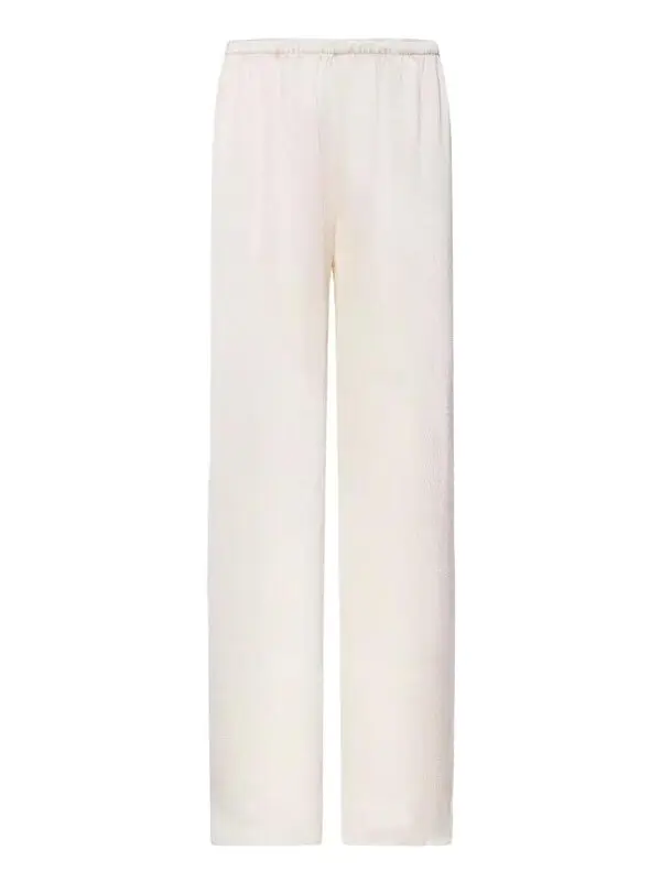 Calvin Klein Satin Trousers - White