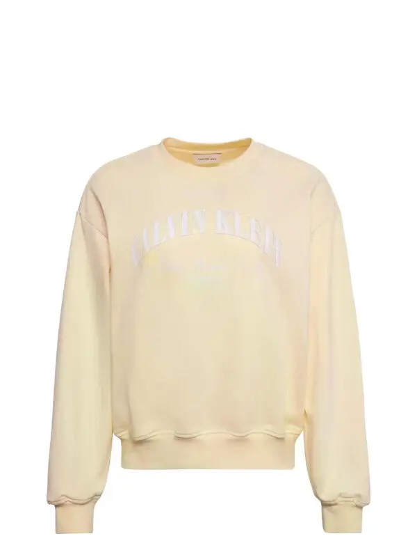 Calvin Klein Varsity-logo Sweatshirt - Yellow