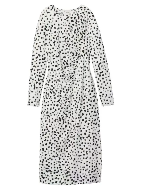 Calvin Klein Printed Midi Dress - White