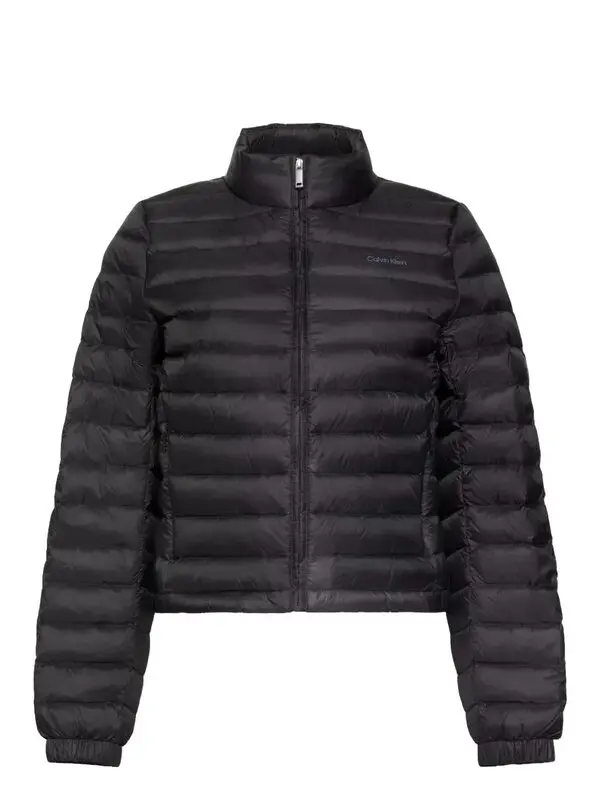 Calvin Klein Logo-print Puffer Jacket - Black