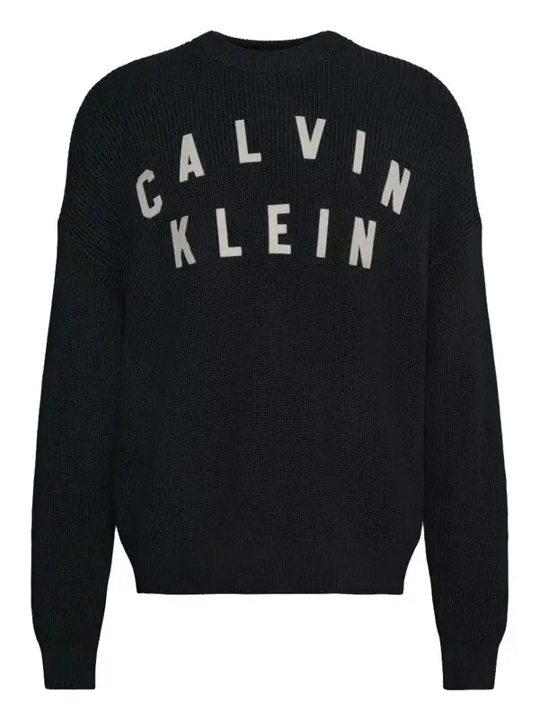 Calvin Klein Varsity Logo Jumper - Blue
