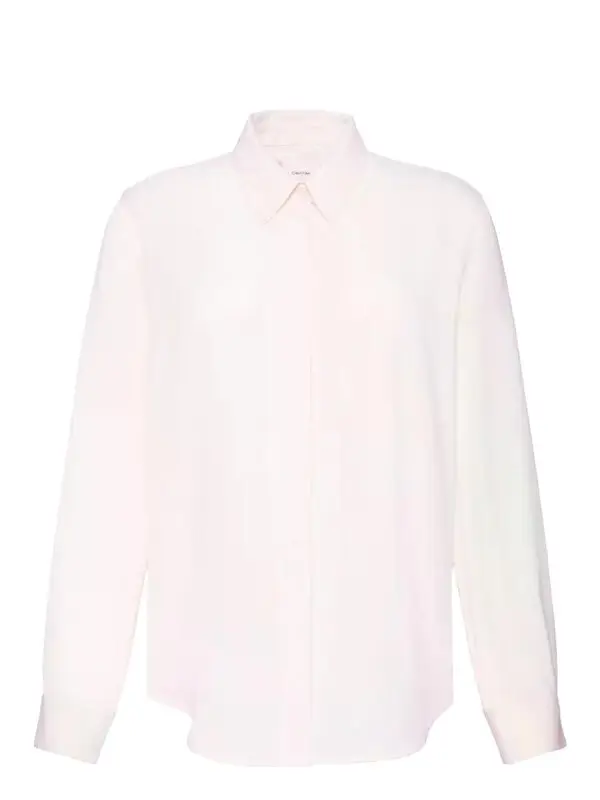 Calvin Klein Satin Shirt - White
