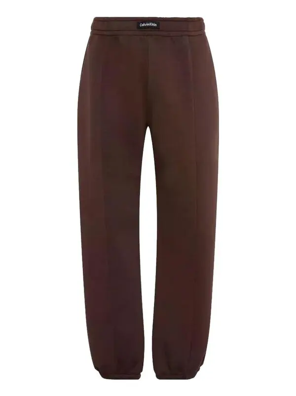Calvin Klein Logo-patch Relaxed-fit Track Pants - Brown