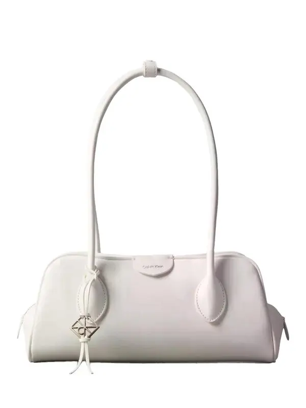 Calvin Klein Logo-pendant Shoulder Bag - White