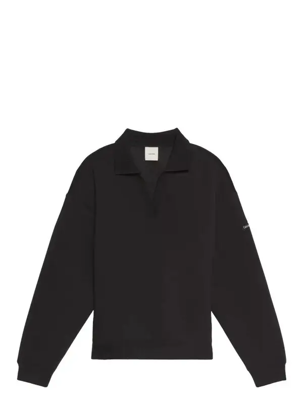 Calvin Klein Relaxed-fit V-neck Sweater - Black