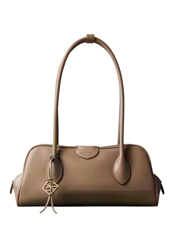Calvin Klein Logo-pendant Shoulder Bag - Neutrals