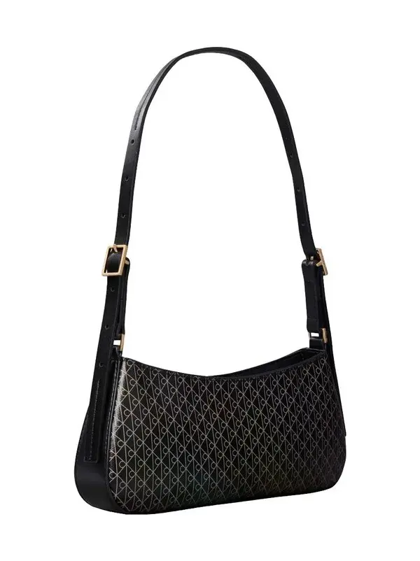 Calvin Klein Small Emblem Shoulder Bag - Black