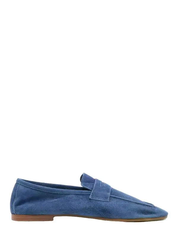 SOPHIQUE Suede Penny Loafers - Blue