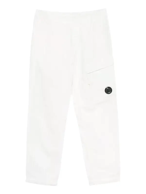 C.P. COMPANY Logo-patch Cargo Pants - White