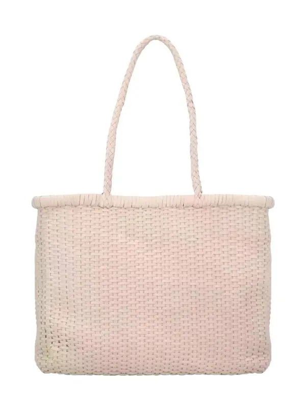 Dragon Diffusion Big B Weave Leather Shoulder Bag - Neutrals