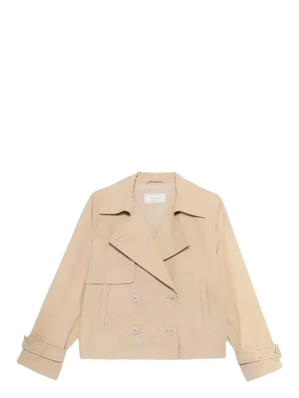 Peserico Double-breasted Cropped Jacket - Neutrals