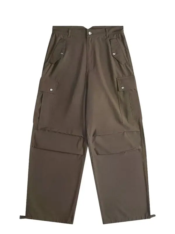 Rhude Seersucker Parachute Track Pants - Green