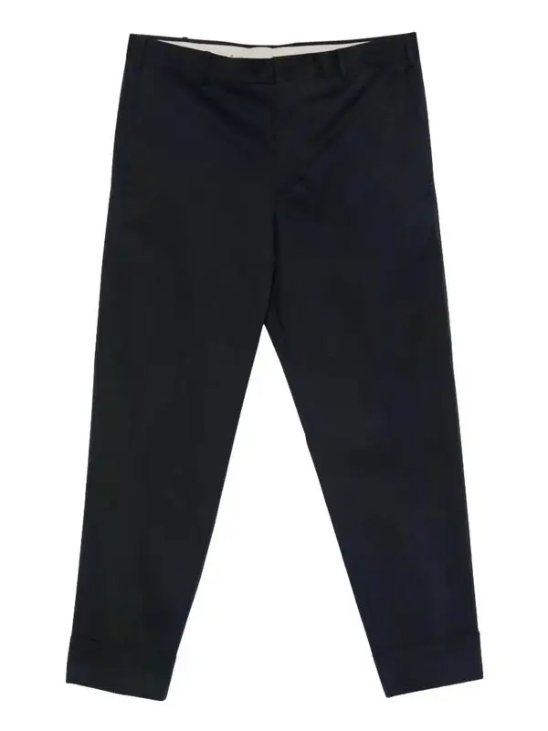 PT TORINO Pressed-crease Turned-up Trousers - Blue