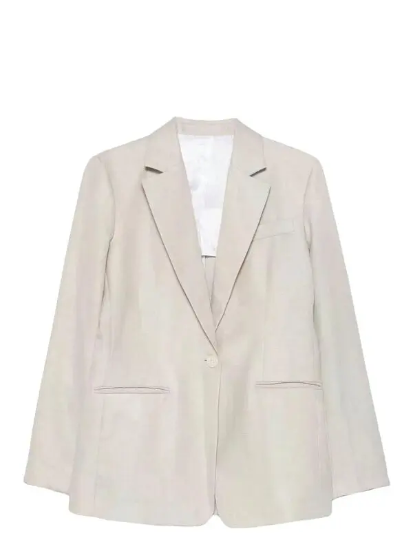 PT TORINO Lidia Single-breasted Notched-lapels Blazer - Neutrals