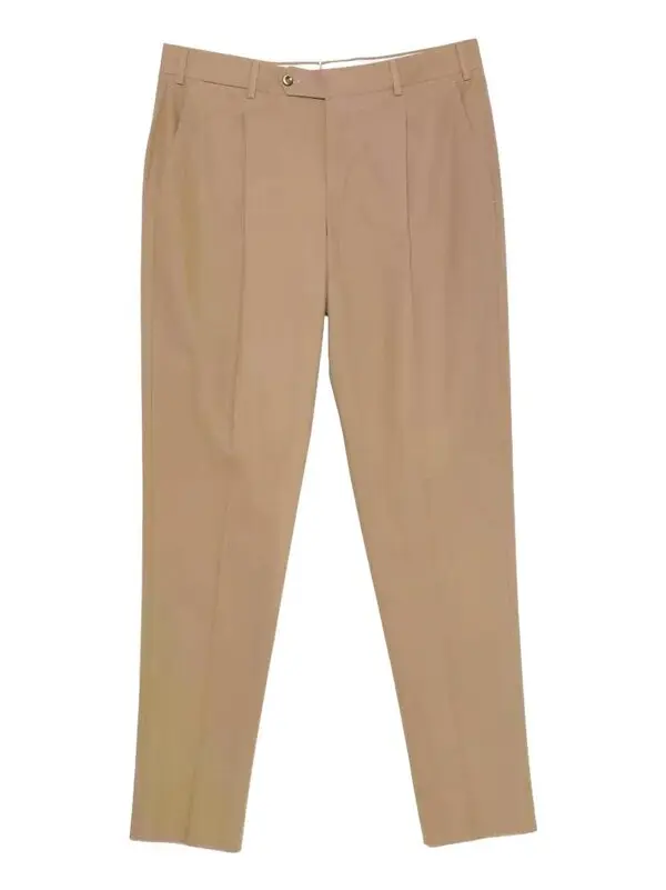 PT TORINO Pleated-detail Tailored Trousers - Neutrals