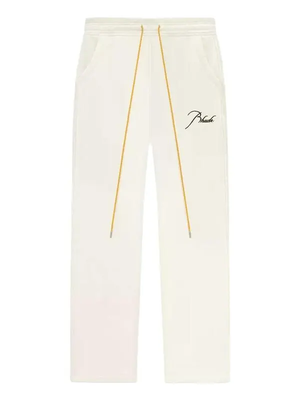 Rhude Logo-print Track Pants - Neutrals