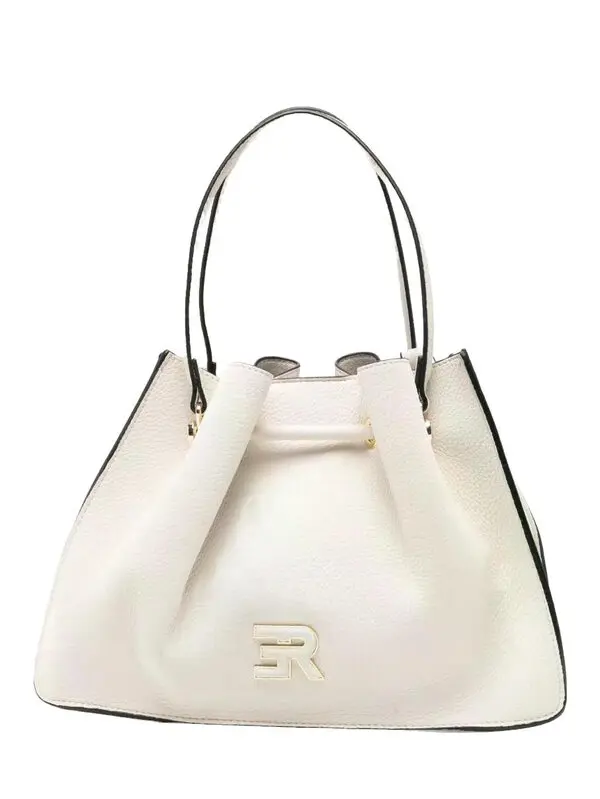 ERMANNO FIRENZE Anora Logo-plaque Tote Bag - White