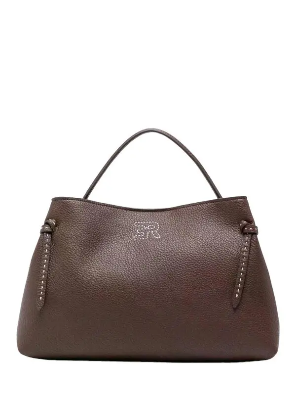 ERMANNO FIRENZE Aliana Logo-plaque Tote Bag - Brown
