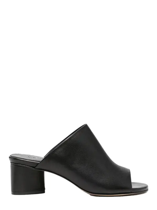 VIC MATIE Baron Leather Sandals - Black
