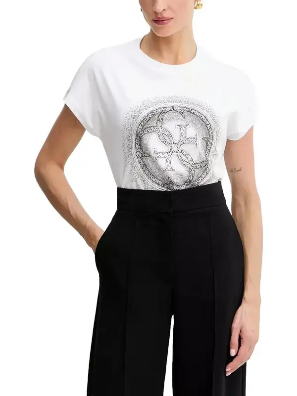 Guess Rhinestone-embellished T-shirt - White