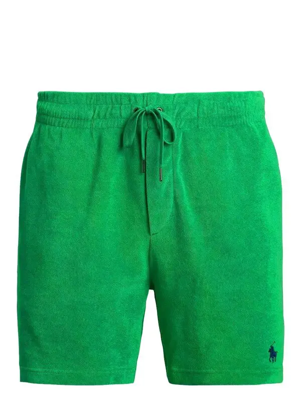 Polo Ralph Lauren Logo-embroidered Terrycloth Shorts - Green