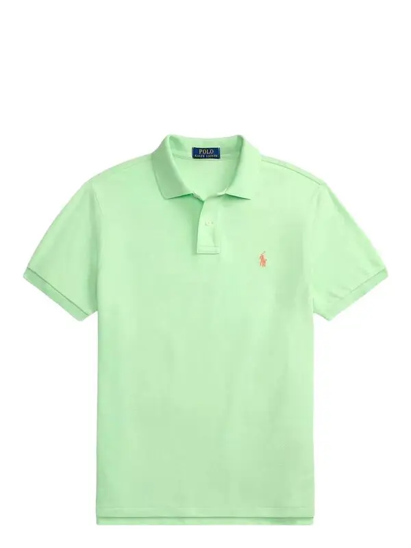 Polo Ralph Lauren Embroidered-logo Piqué Polo Shirt - Green